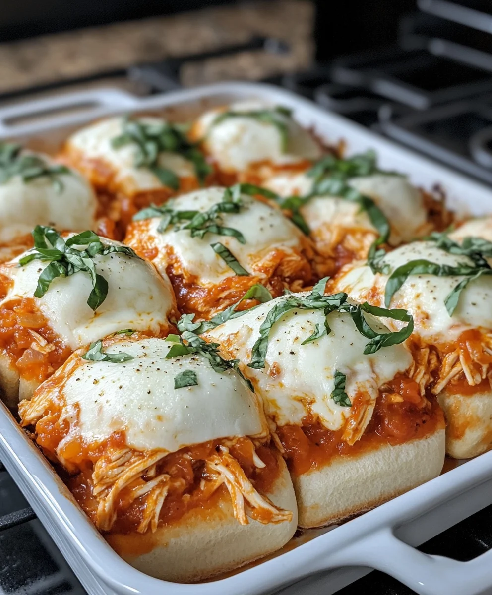 Chicken Parmesan Slider Bake