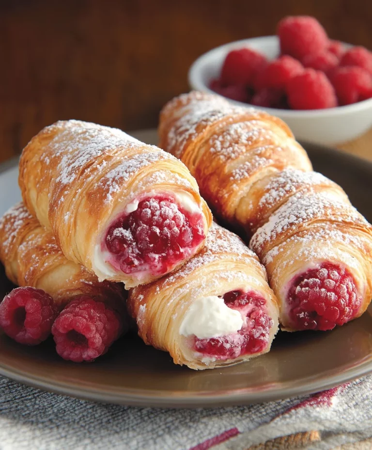 Raspberry Crescent Rolls