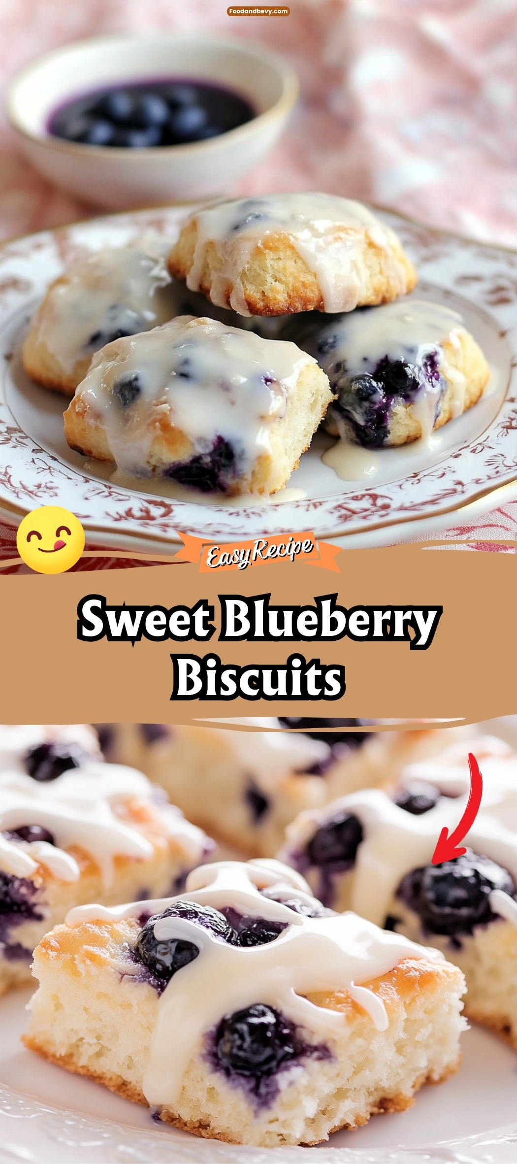 Sweet Blueberry Biscuits