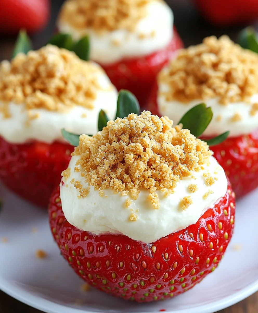 Cheesecake Deviled Strawberries