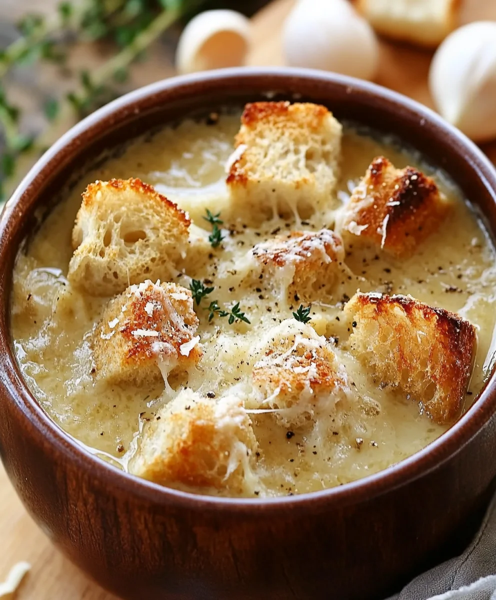 Country French Garlic Soup