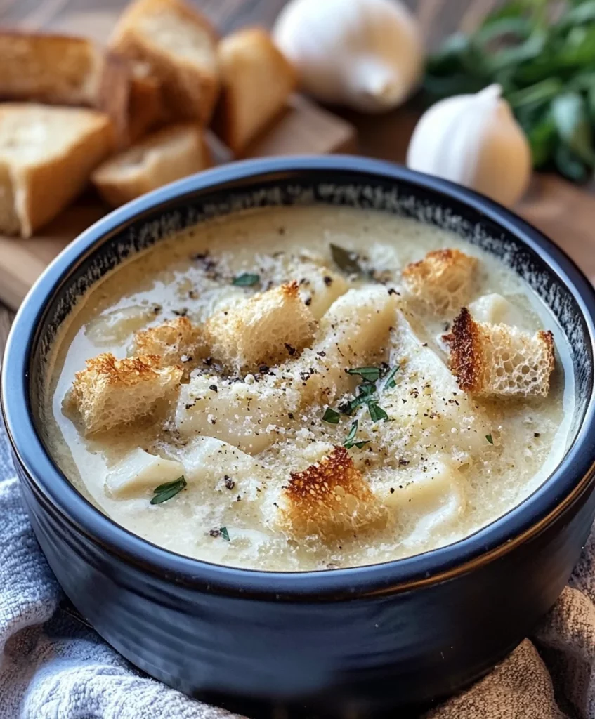Country French Garlic Soup