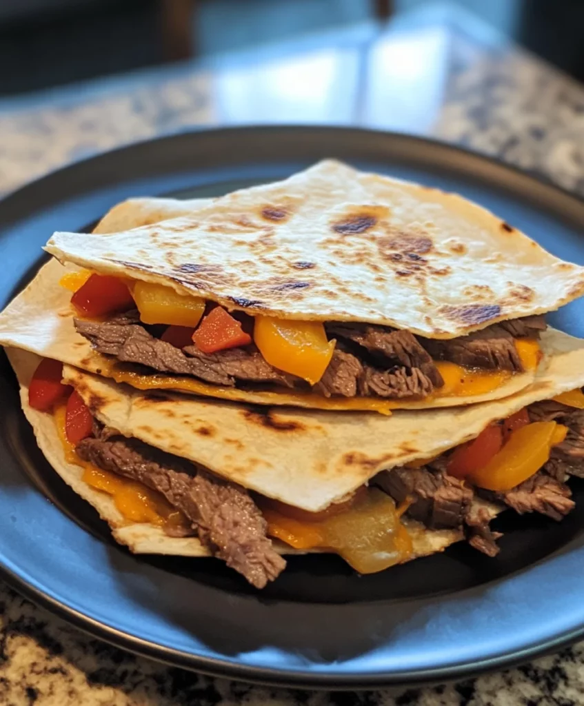 Loaded Steak Quesadillas